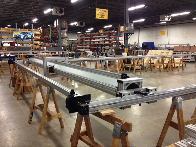 Large Scale Cartesian Gantry Provides X/Y Automation Large Scale Cartesian Gantry Provides X/Y Automation